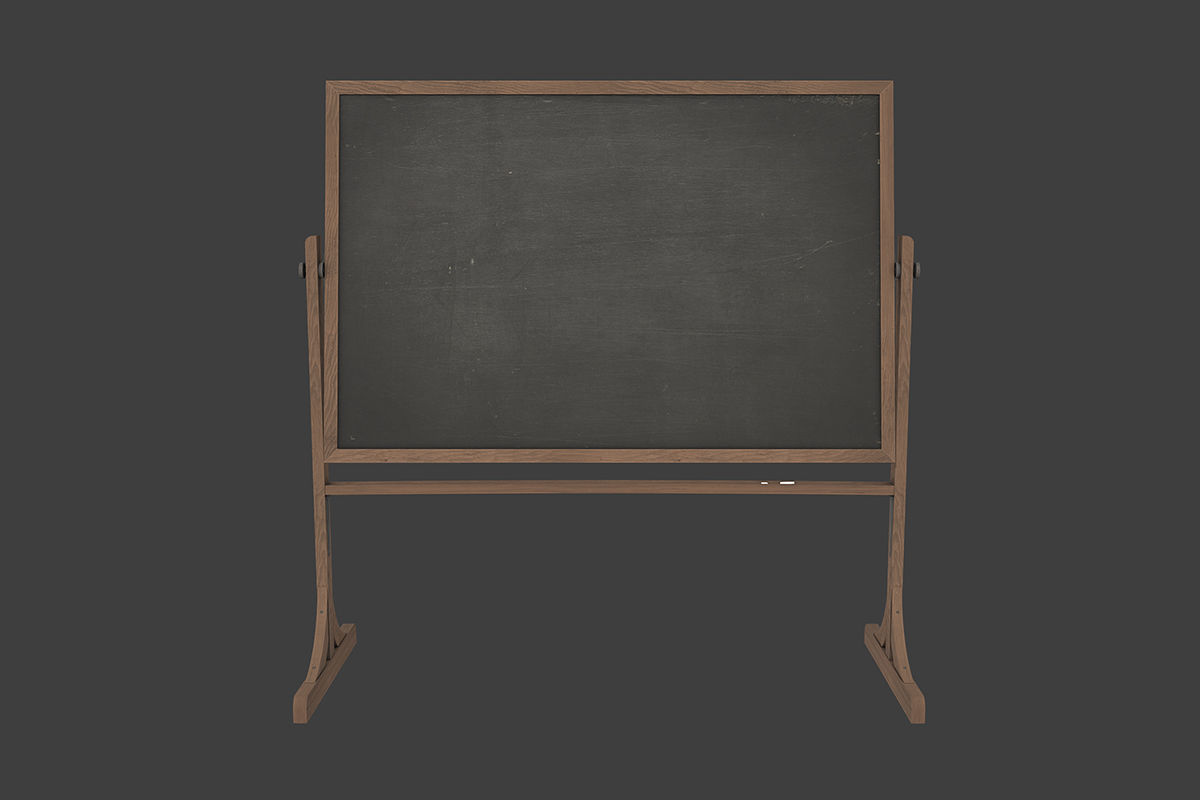 3D model School Blackboard VR / AR / low-poly | CGTrader