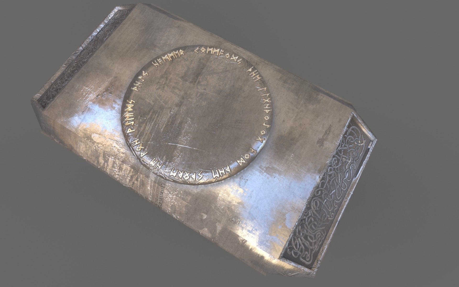 3D model Mjolnir low poly model with 4k Textures VR / AR / low-poly ...