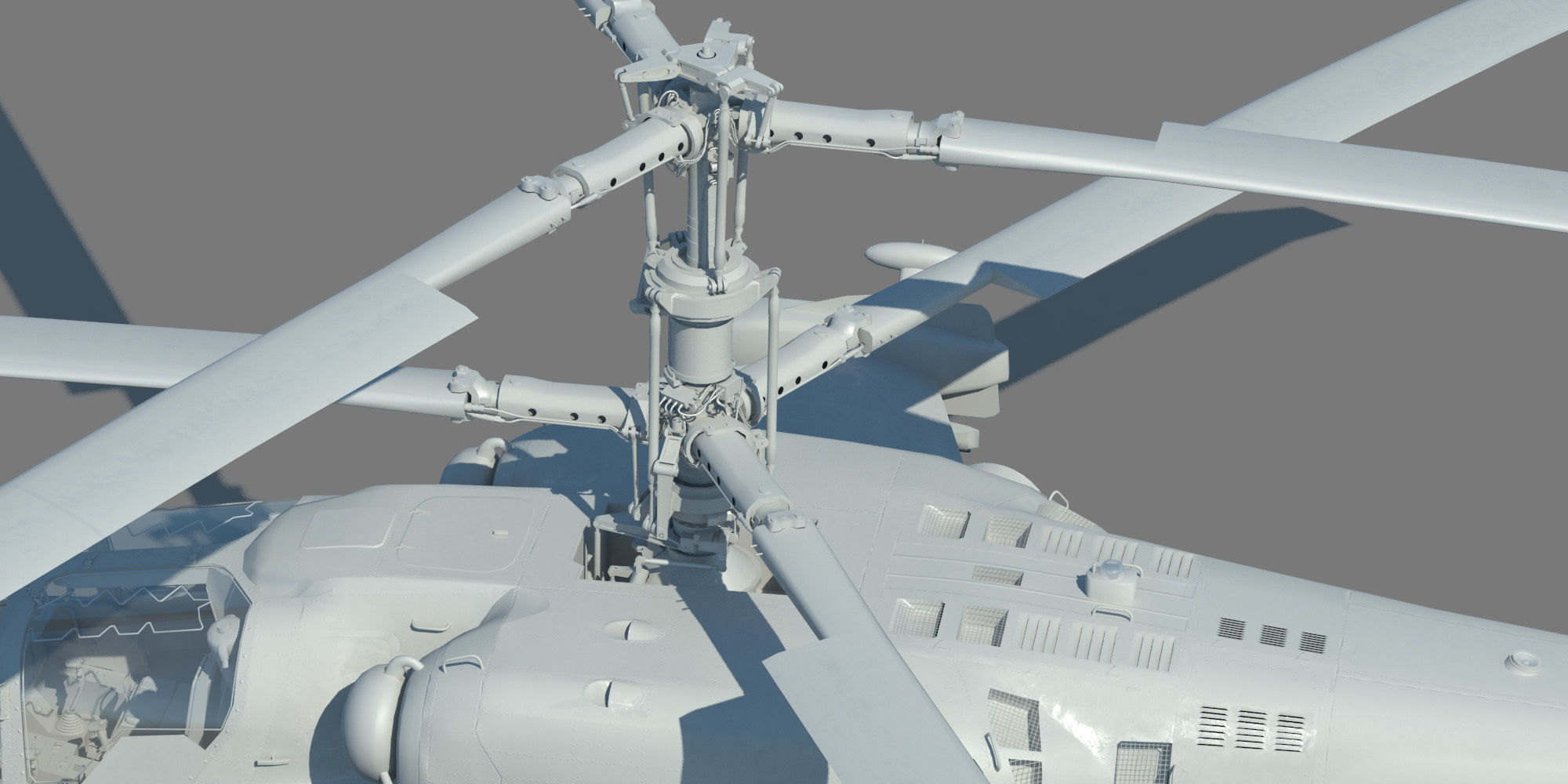 3D model 3D model Russian attack helicopter Ka-52 Hokum B Alligator VR ...