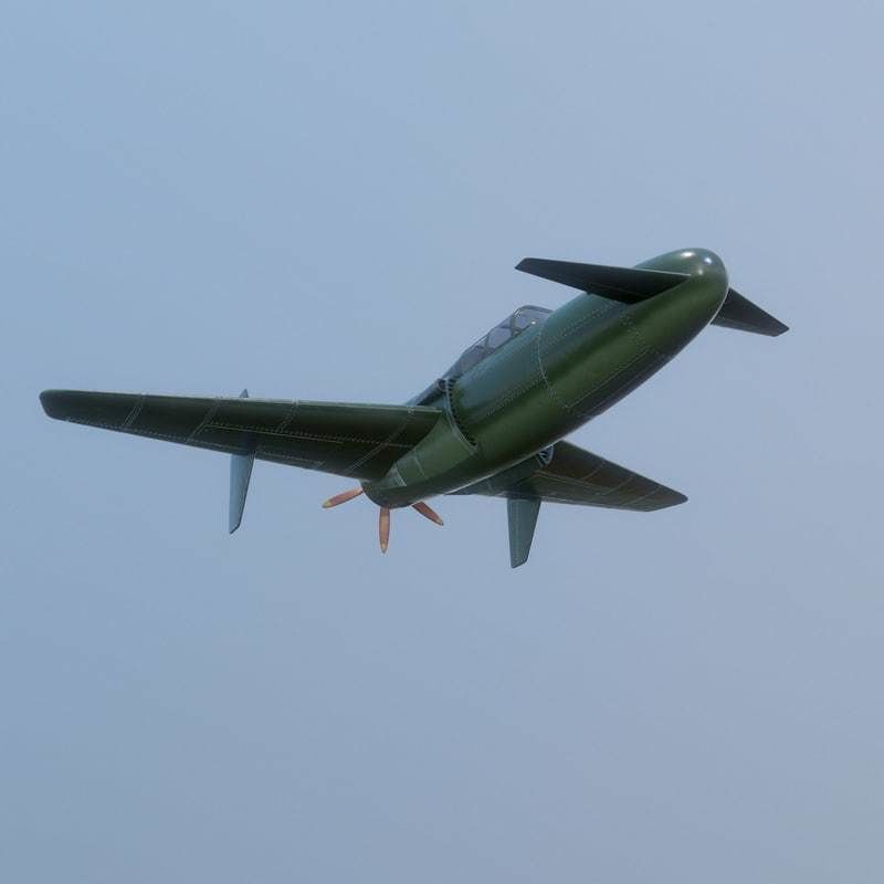 Canard Fighter Airplane 3D model | CGTrader