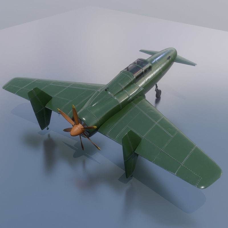 Canard Fighter Airplane 3D model | CGTrader