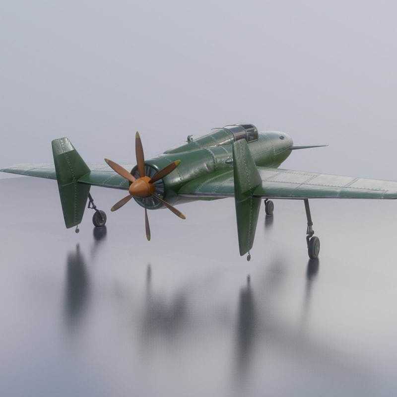 Canard Fighter Airplane 3D model | CGTrader