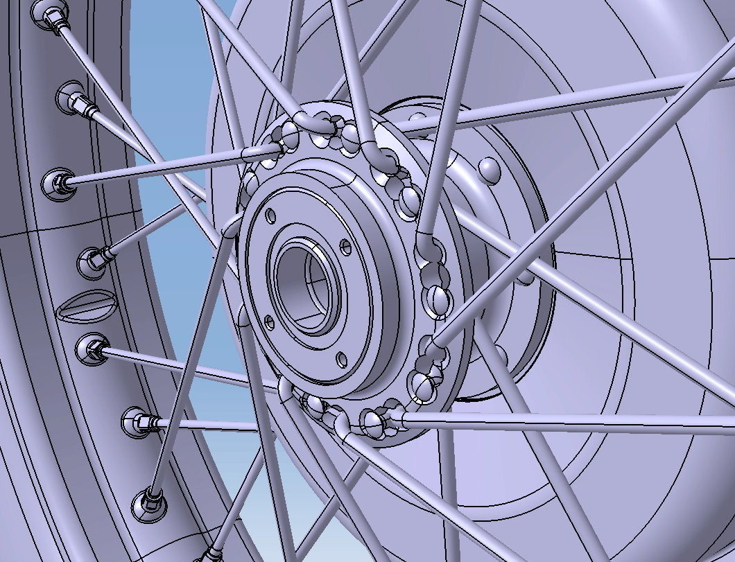 Wheel motorcycle M72 18 inch 3D model | CGTrader