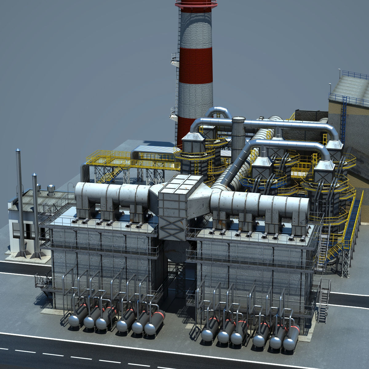 Gas Condensate Refinery Unit 3D model | CGTrader