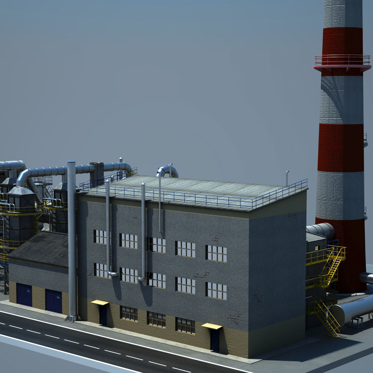 Gas Condensate Refinery Unit 3D model | CGTrader