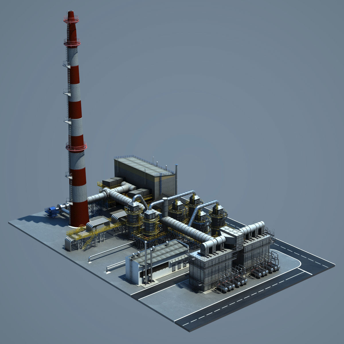 Gas Condensate Refinery Unit 3D model | CGTrader