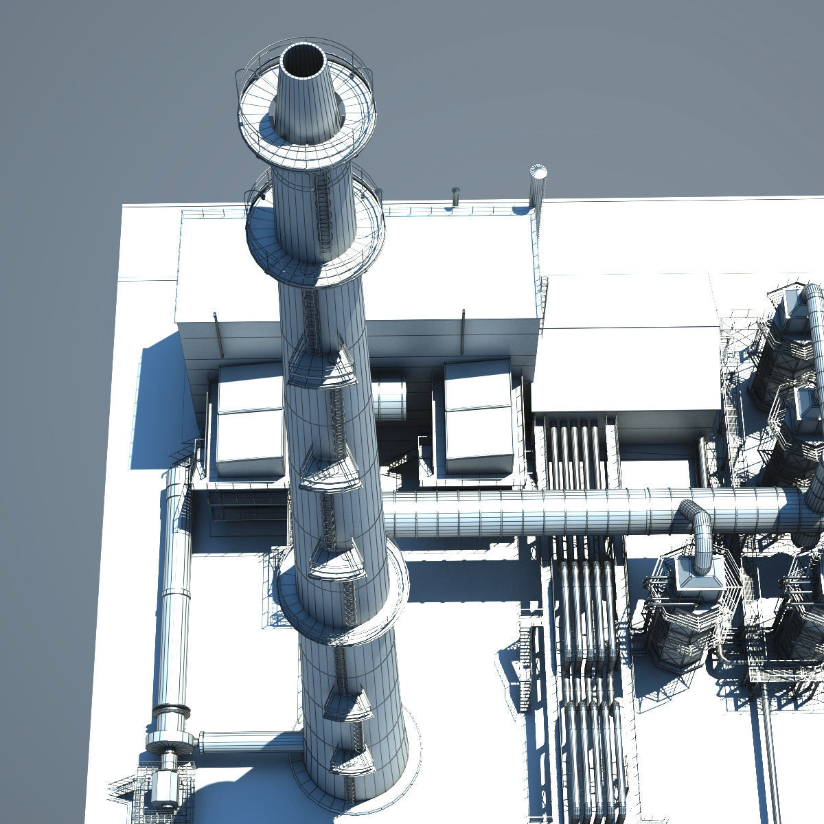 Gas Condensate Refinery Unit 3D model | CGTrader