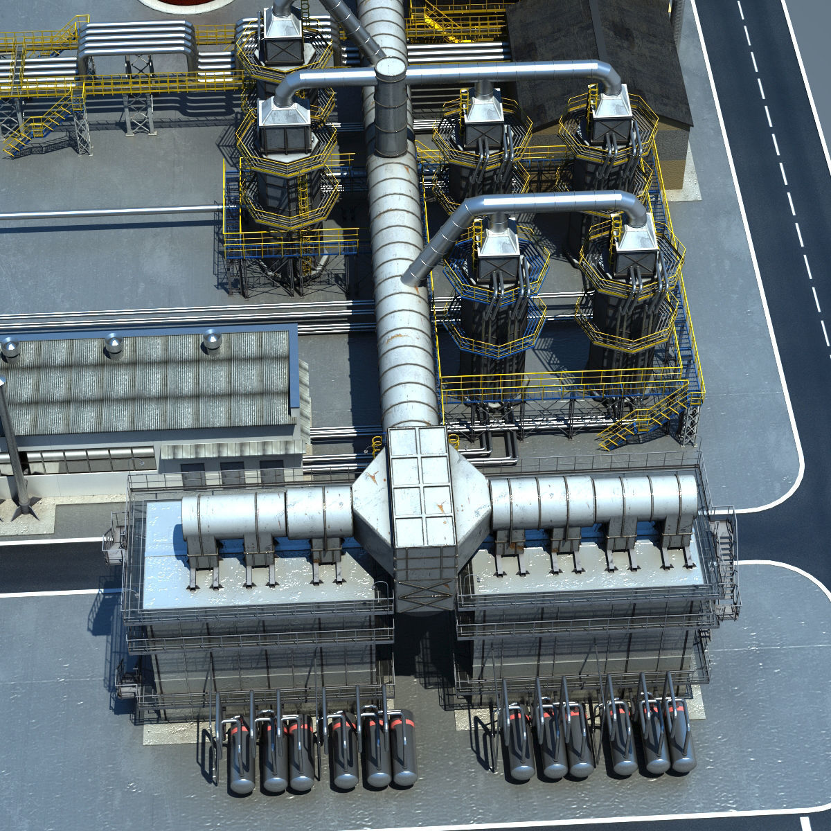 Gas Condensate Refinery Unit 3D model | CGTrader