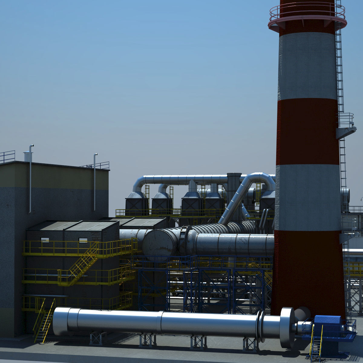 Gas Condensate Refinery Unit 3D model | CGTrader