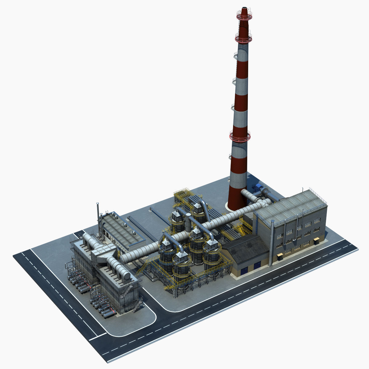 Gas Condensate Refinery Unit 3D model | CGTrader