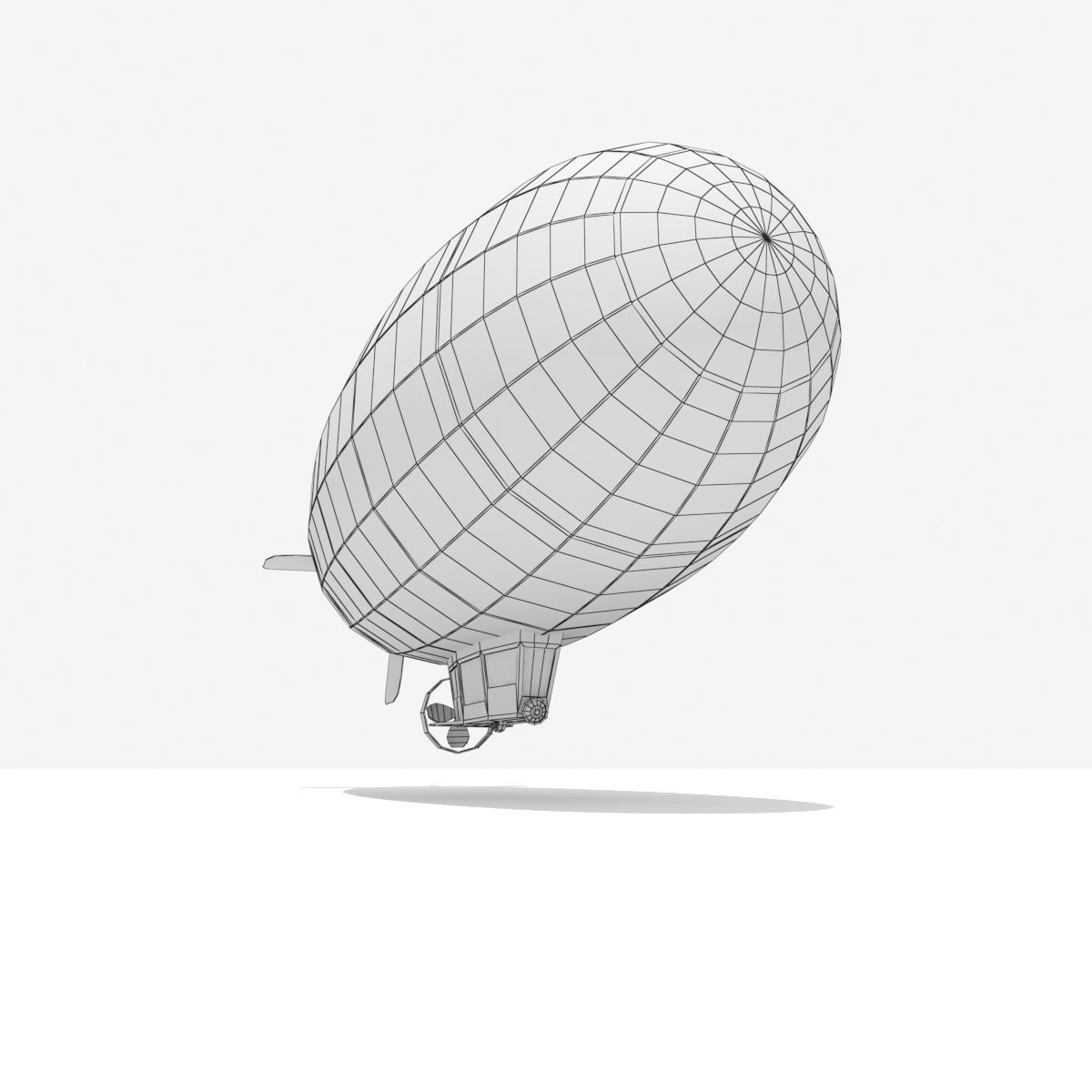 3D model Generic Blimp Stylized LowPoly VR / AR / low-poly | CGTrader