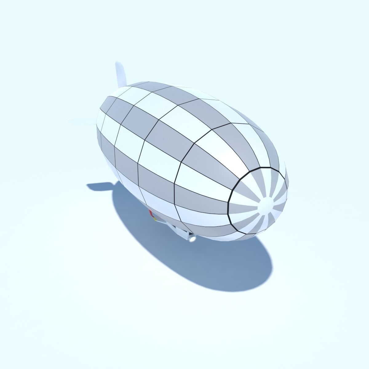 3D model Generic Blimp Stylized LowPoly VR / AR / low-poly | CGTrader