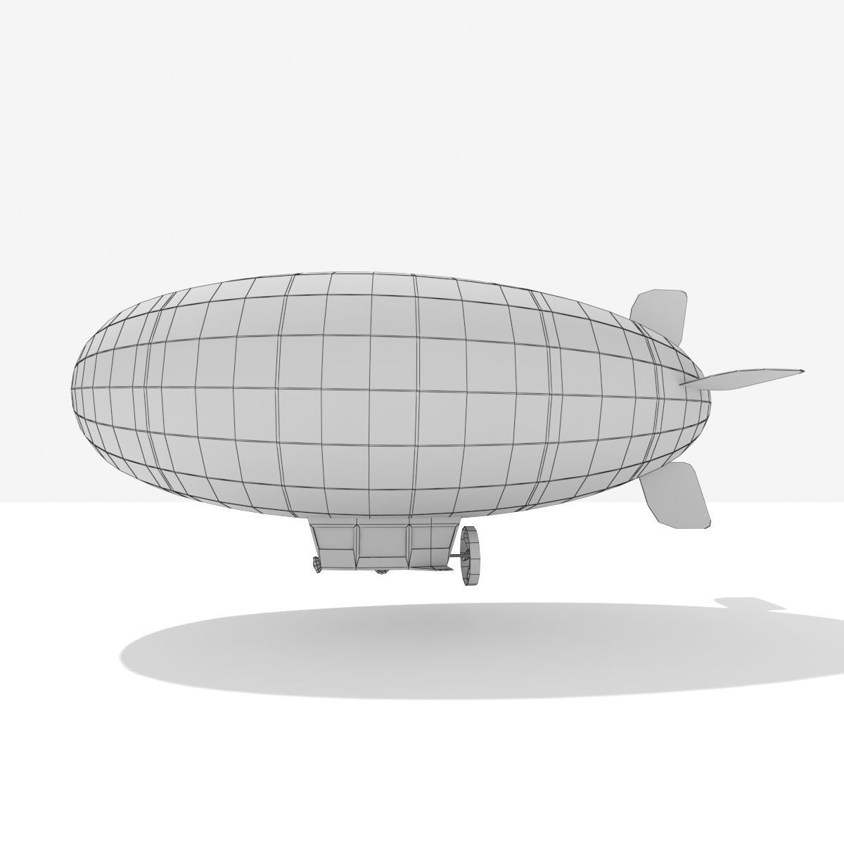 3D model Generic Blimp Stylized LowPoly VR / AR / low-poly | CGTrader