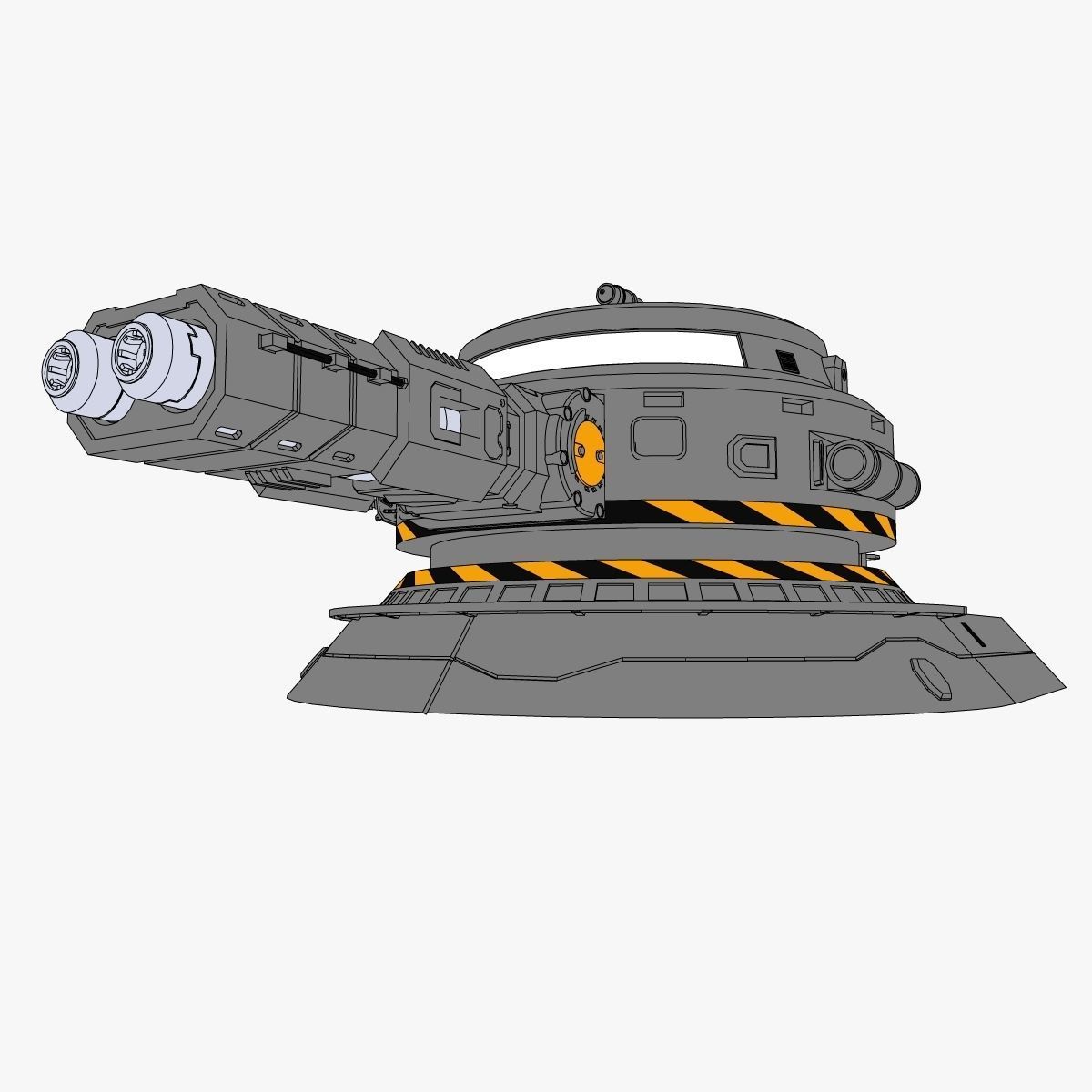 Heavy plasma turret 3D model | CGTrader
