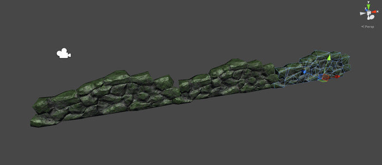 3D model Stone Fence VR / AR / low-poly | CGTrader