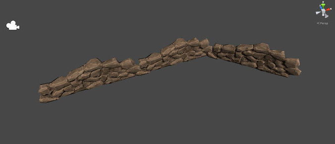 3D model Stone Fence VR / AR / low-poly | CGTrader