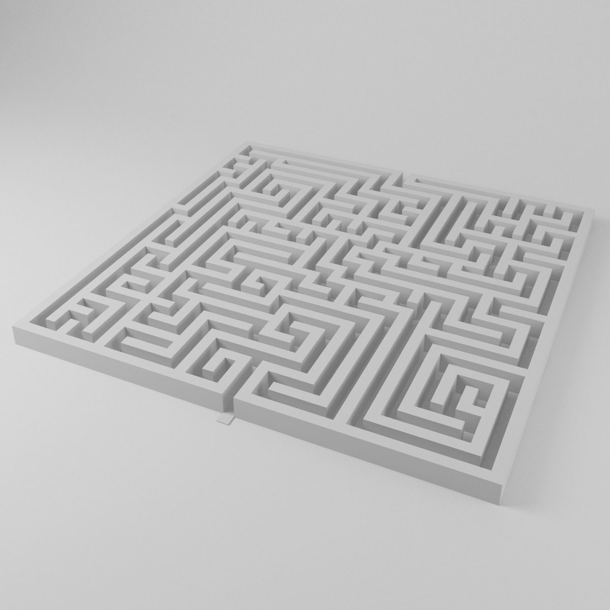 Maze 1 - 1851 blocks - labyrinth 3D model | CGTrader