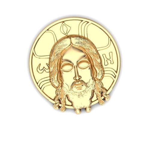 Jesus Gold Pendant 5 3D model 3D printable | CGTrader