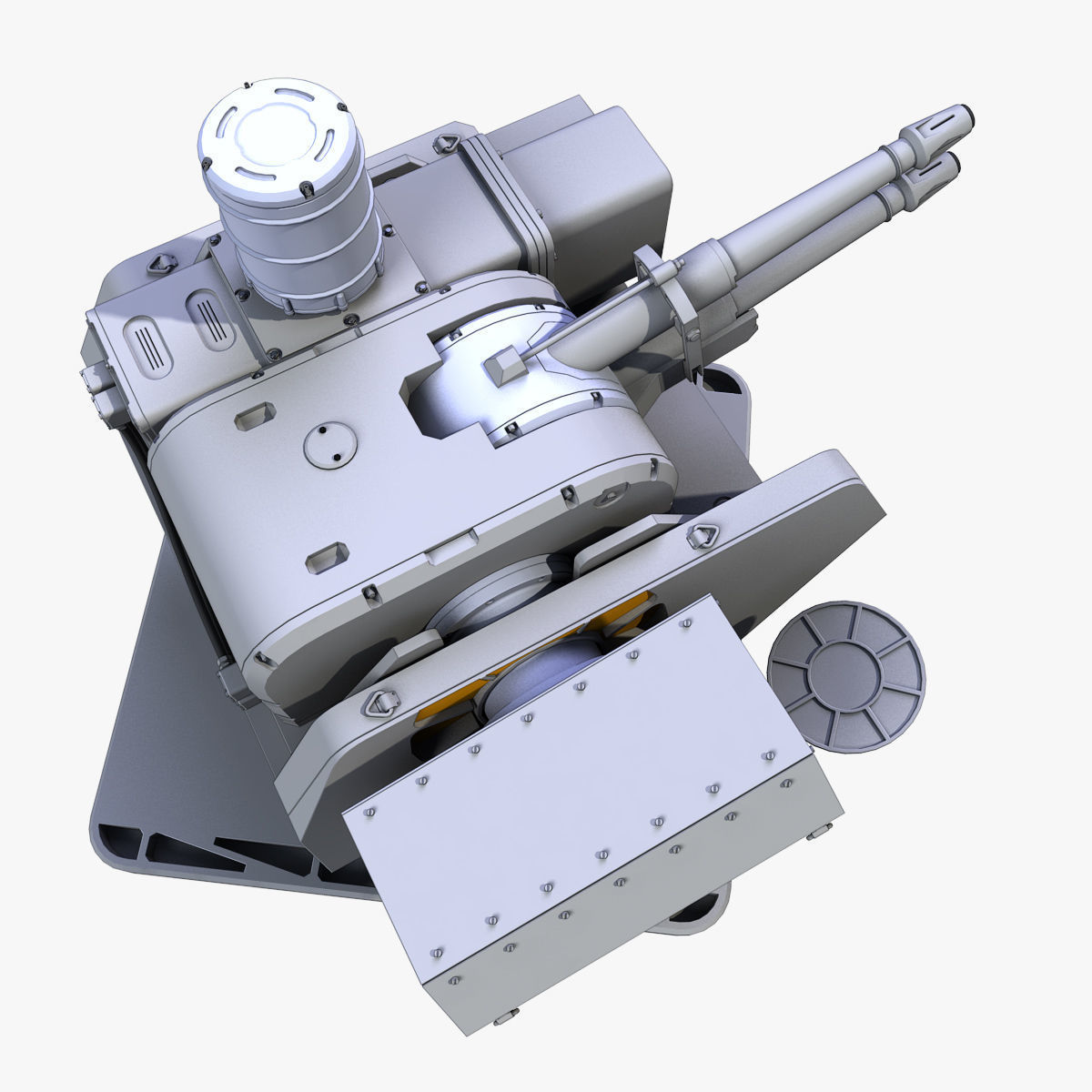 Sci-Fi Light Laser Turret 3d model 3D model | CGTrader