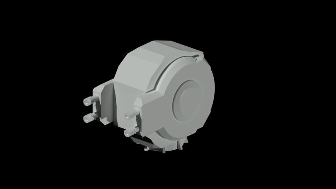 Machine-gun turret 3D model free VR / AR / low-poly 3D model | CGTrader
