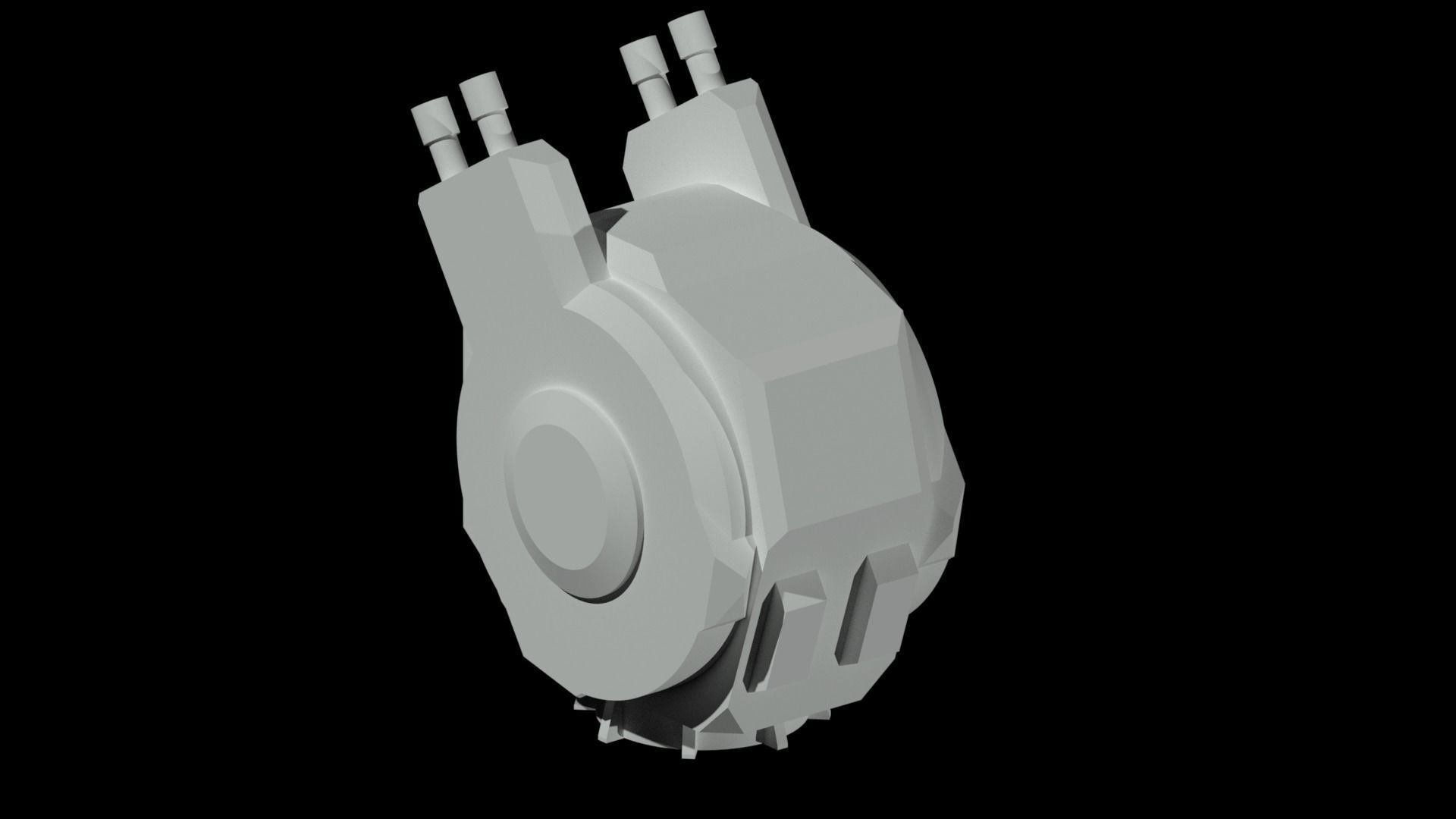 Machine-gun turret 3D model free VR / AR / low-poly 3D model | CGTrader