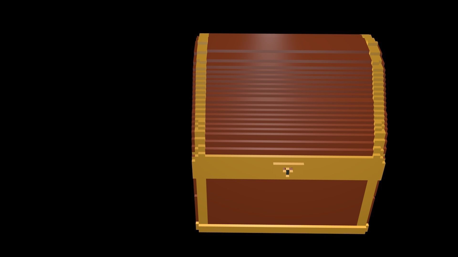 Chest voxel 3D model | CGTrader