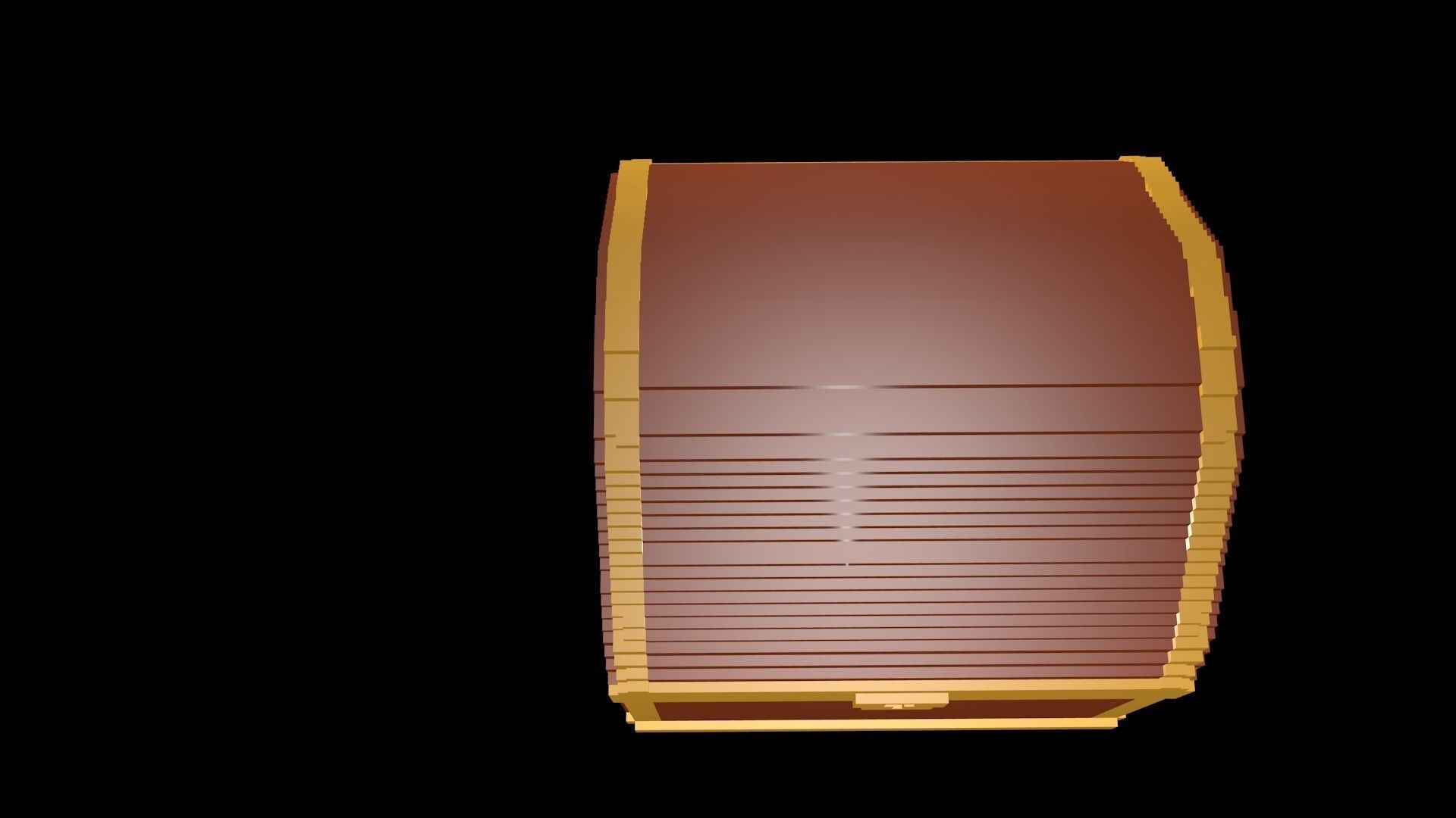 Chest voxel 3D model | CGTrader