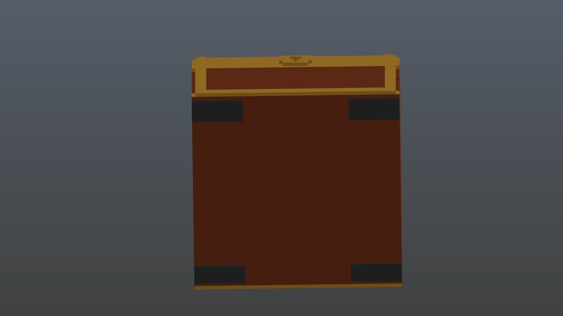 Chest voxel 3D model | CGTrader