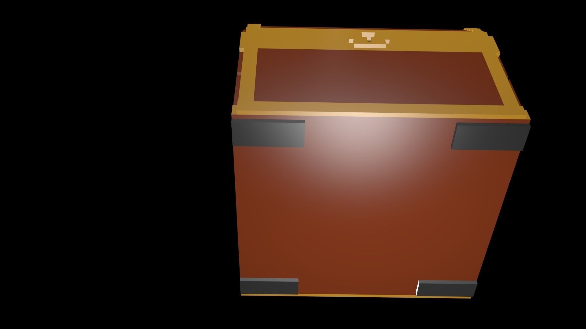 Chest voxel 3D model | CGTrader