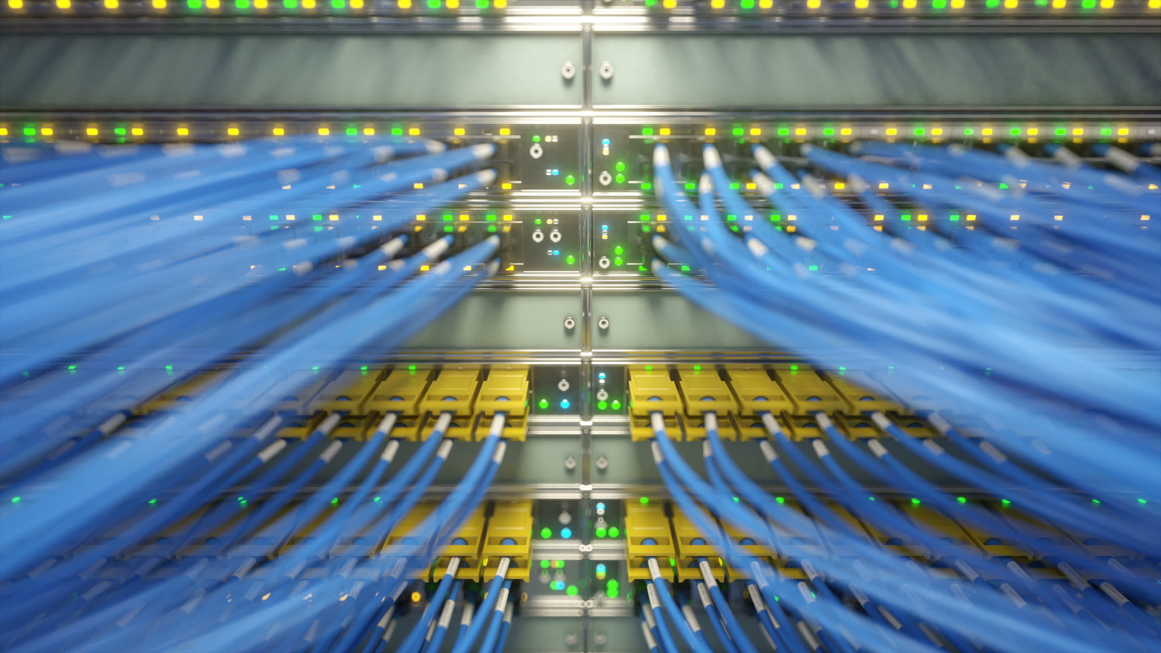 Internet servers close up scene vray ready 3D model animated rigged ...