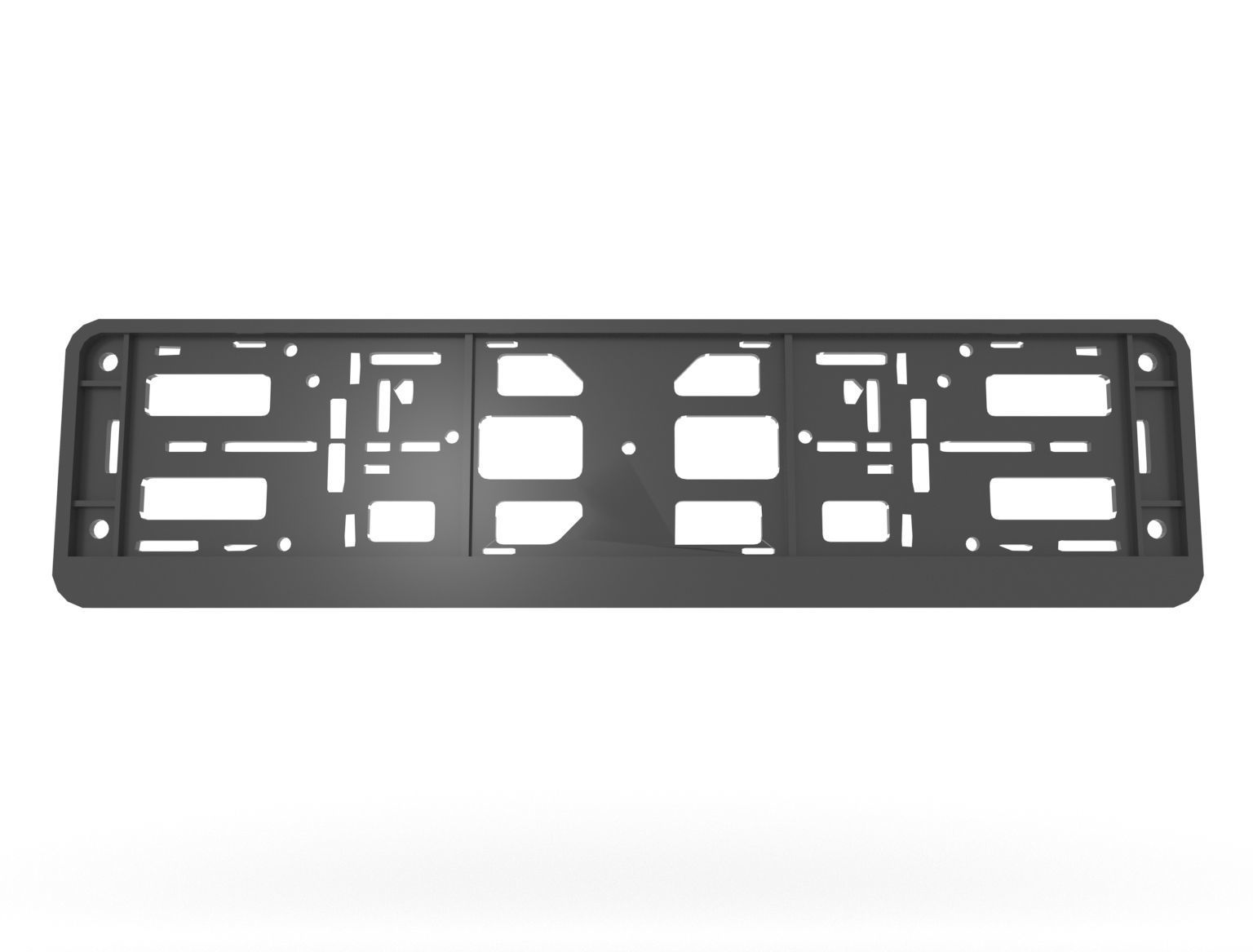 License plate frame 3D model | CGTrader