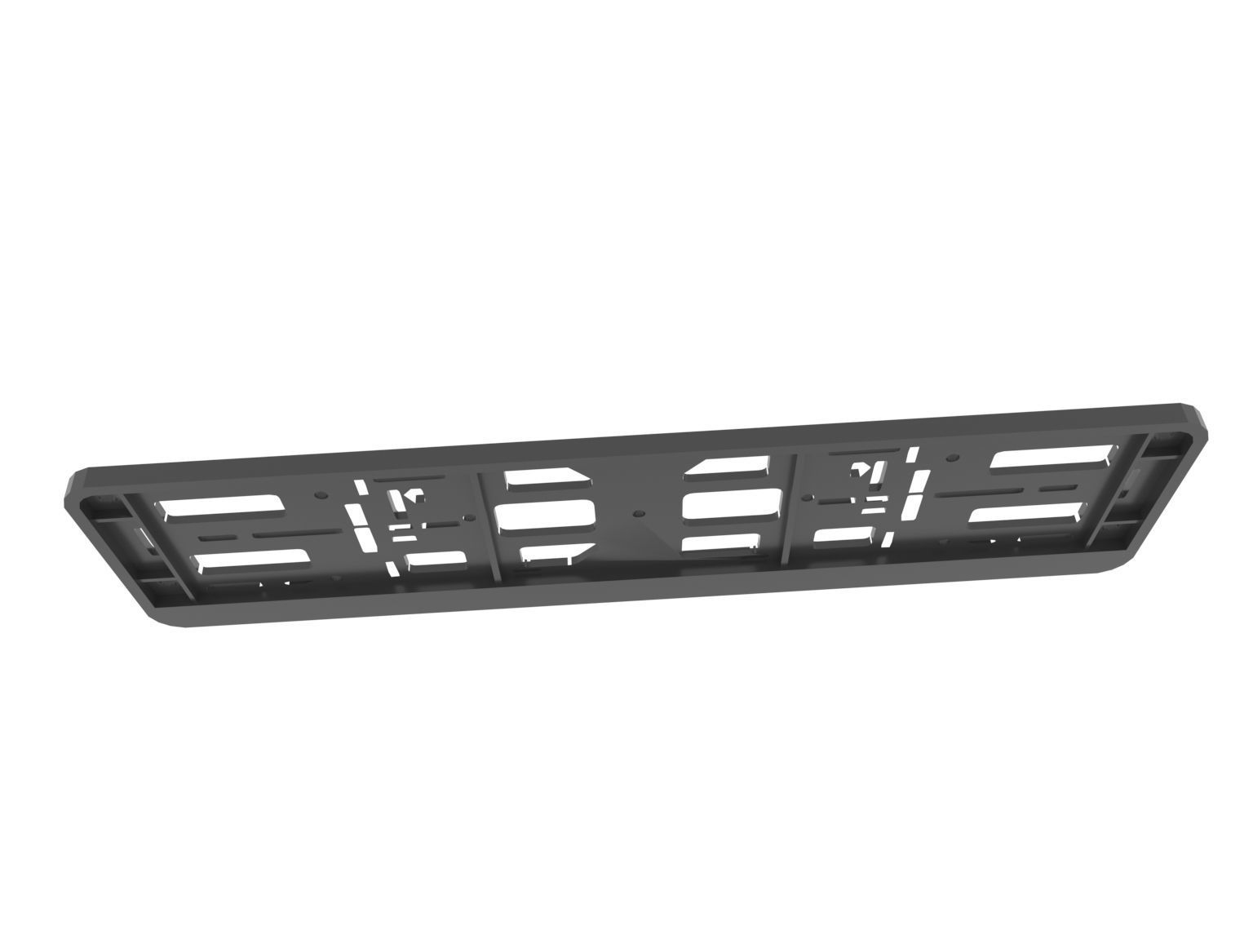 License plate frame 3D model | CGTrader