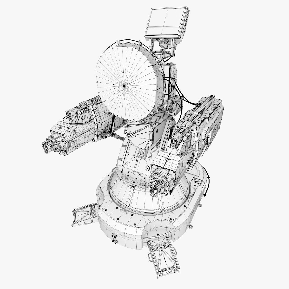 Sci-fi antiaircraft laser turret 3D model | CGTrader