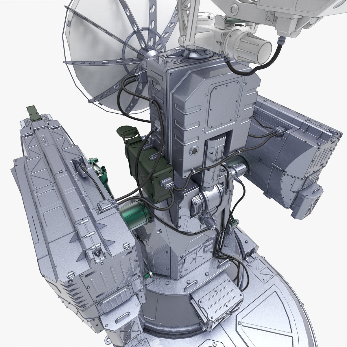 Sci-fi antiaircraft laser turret 3D model | CGTrader