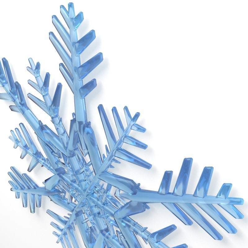 3D model Snowflake Low-Poly - Tracery - VR / AR / low-poly | CGTrader