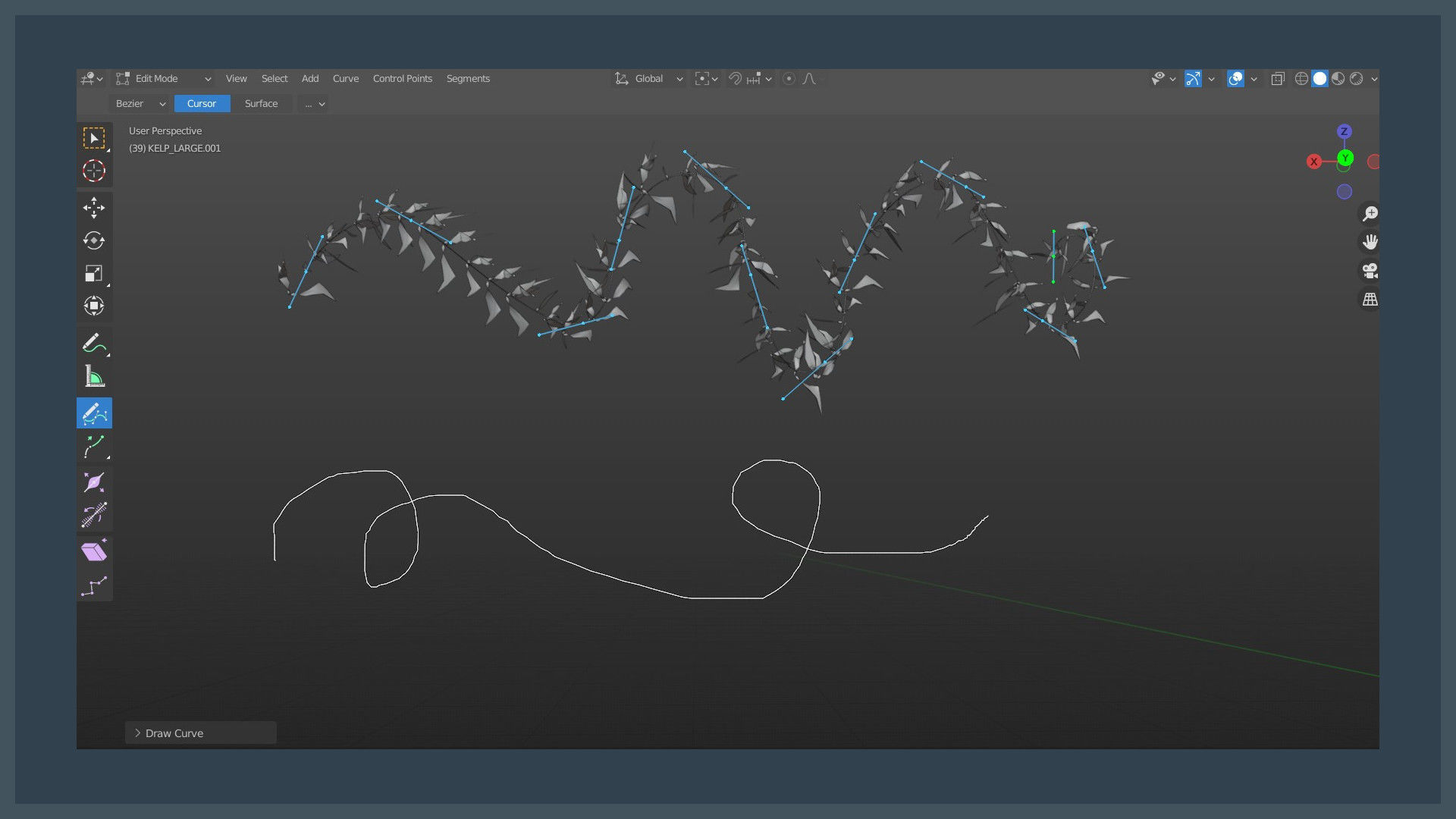 Procedural Kelp Forest Environment 3D model animated | CGTrader