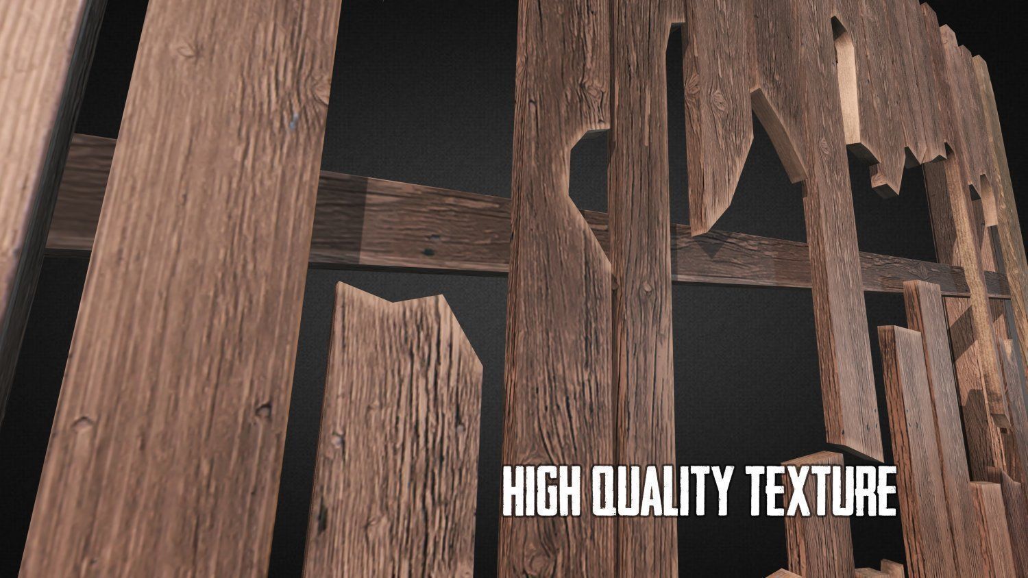 3D model Ultimate Wood Fence Kit VR / AR / low-poly | CGTrader