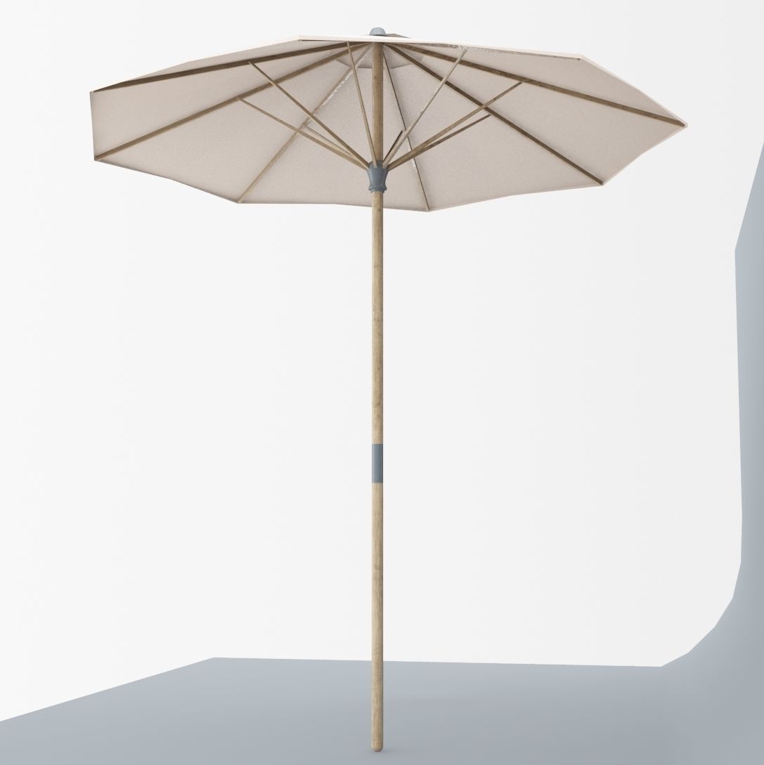 3D model LangholmenOutdoor Umbrella Low Poly VR AR VR AR low-poly VR ...