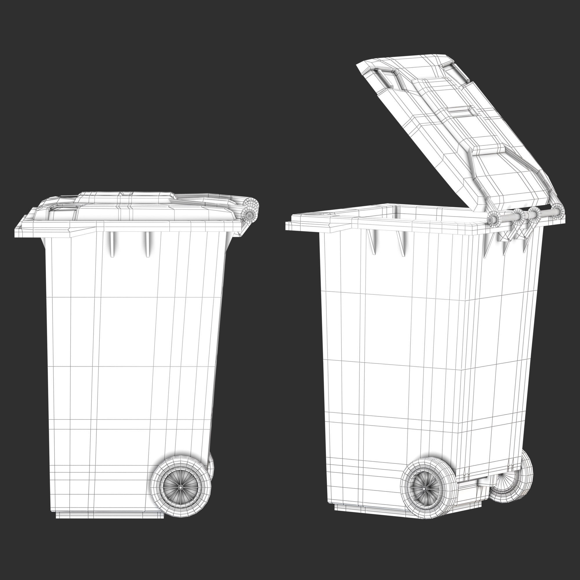 Dustbin Weber 3D model | CGTrader