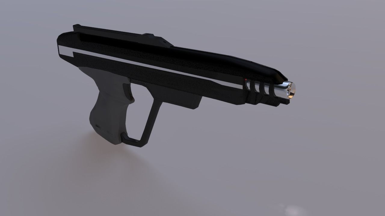 Blaster Laser Pistol 3D model | CGTrader
