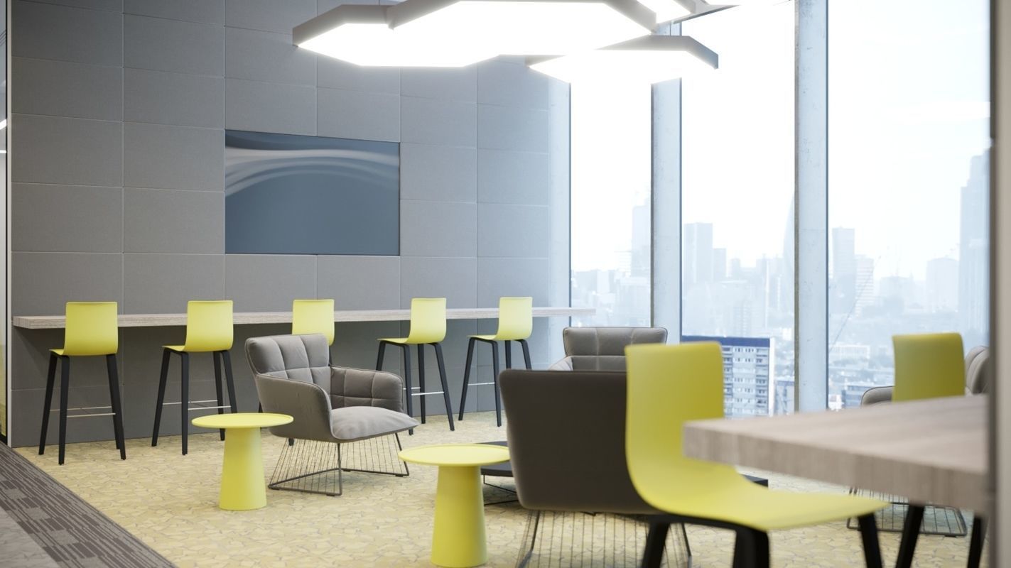 Corona - C4D scene files - Office Space Interior 3D model 3D model ...