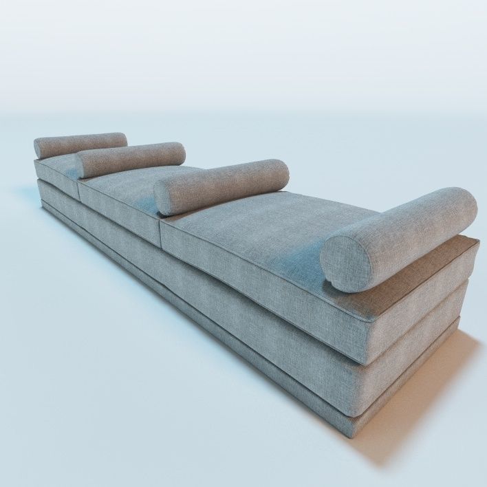 Backless Sofa 3D model | CGTrader