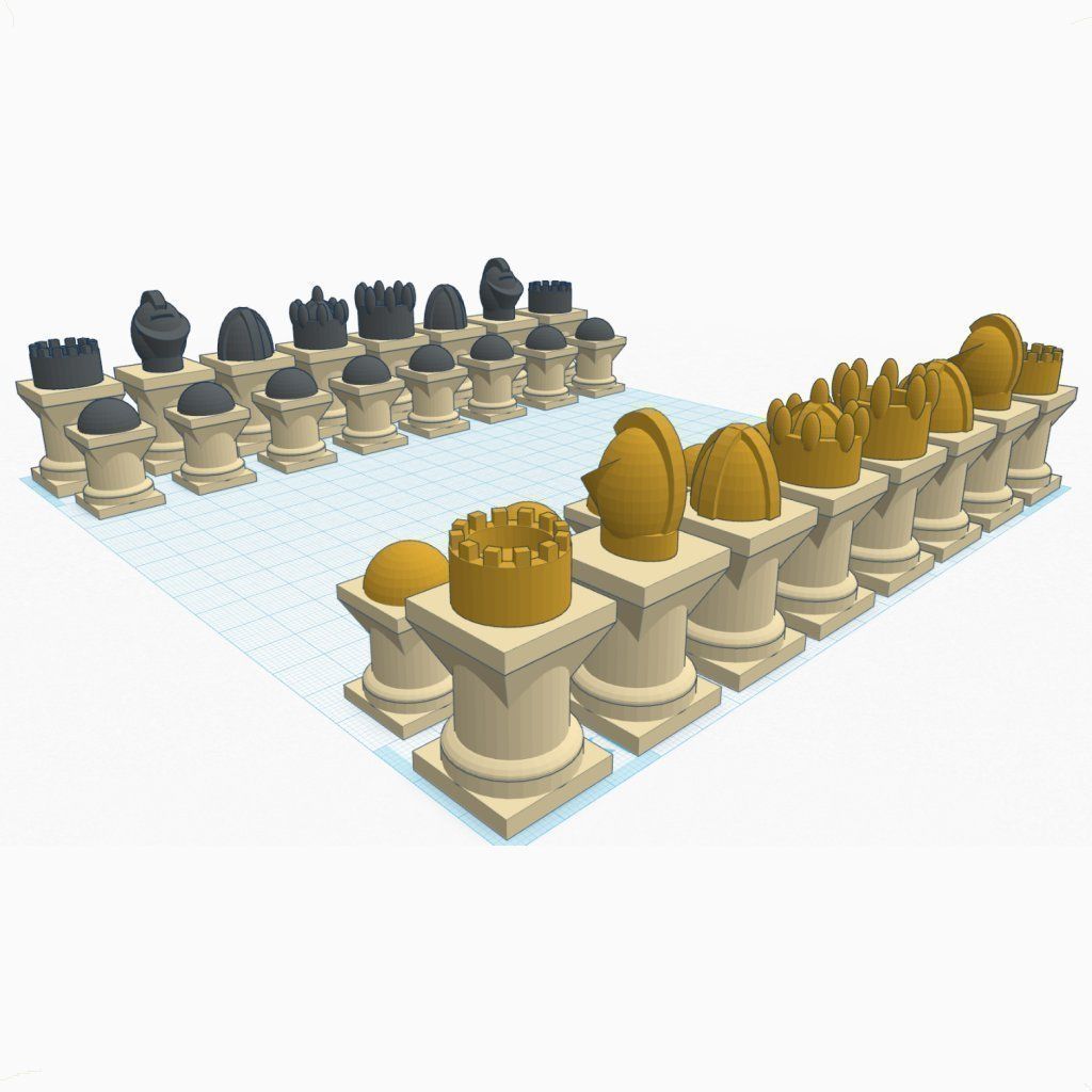 Crown Chess free 3D Model 3D printable STL - CGTrader.com