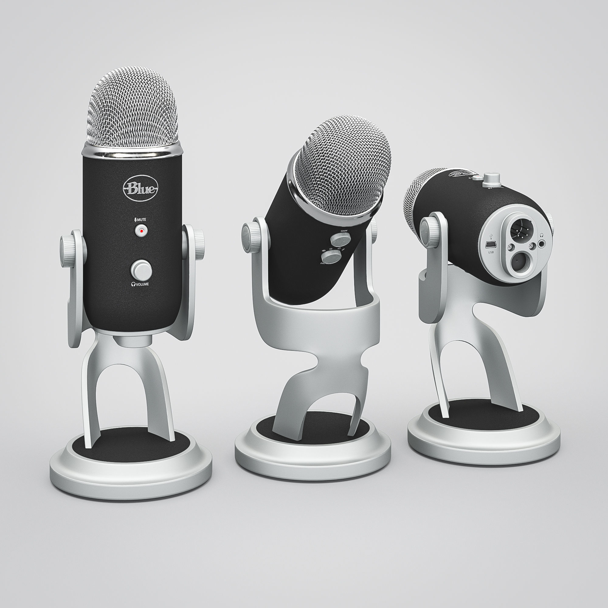 Blue Yeti Pro USB Microphone 3D model | CGTrader