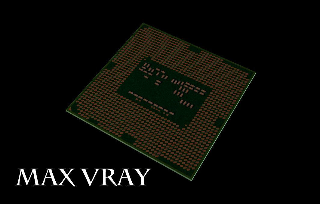 Processor computer chip 3D model | CGTrader