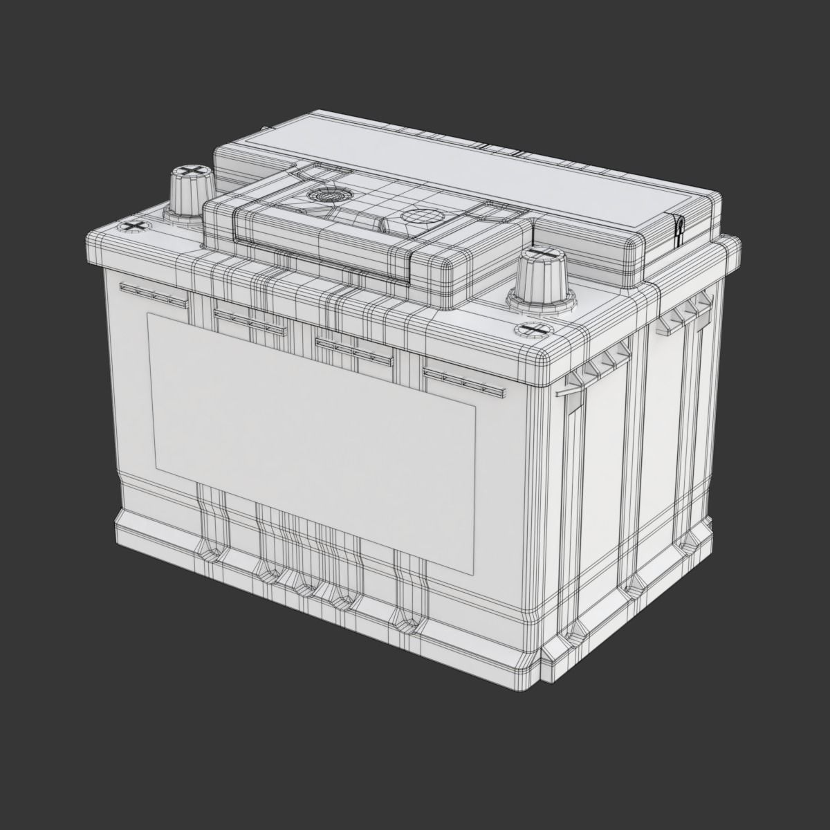 Car Battery 3D model | CGTrader