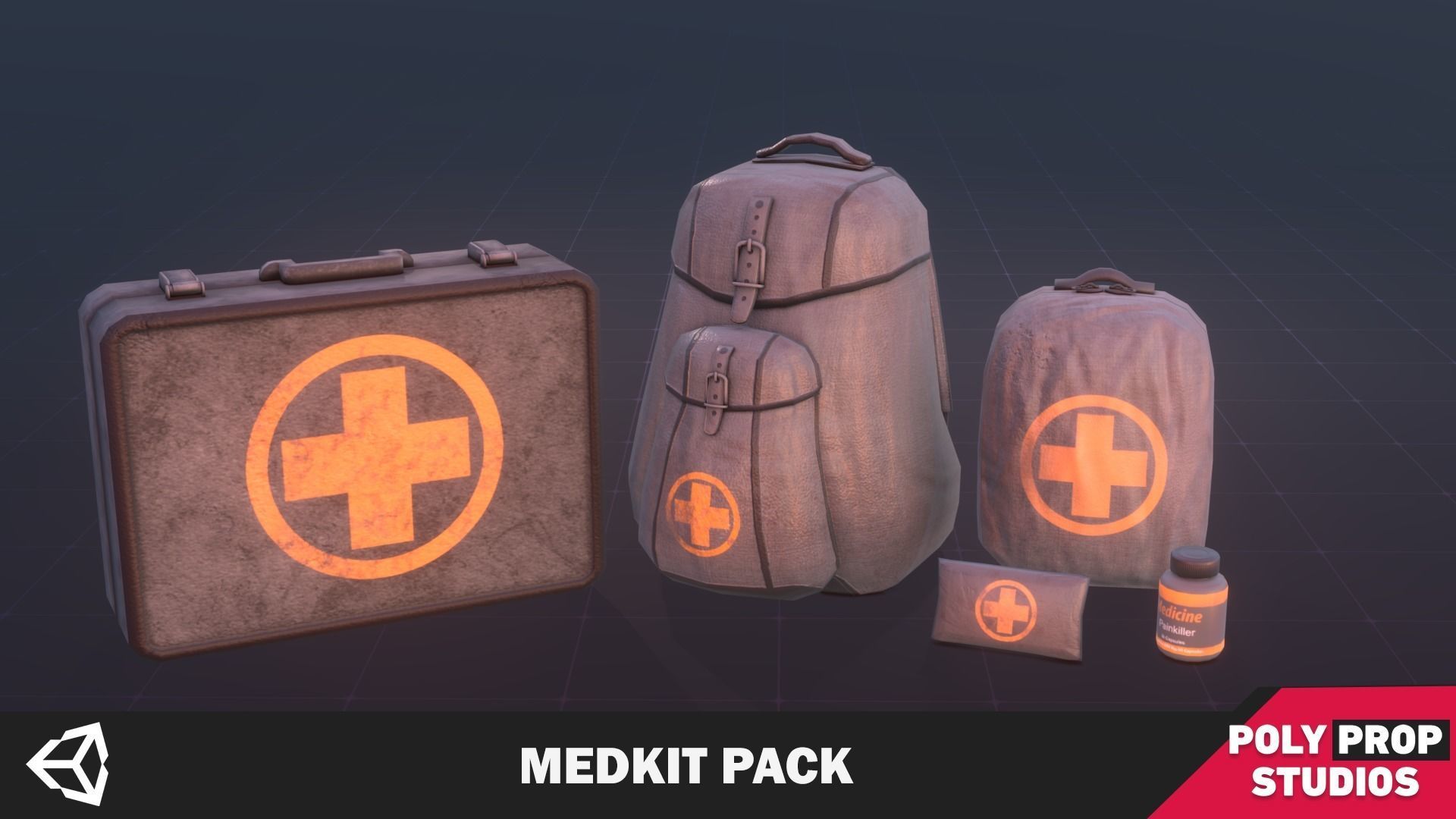 3D model Medkit Pack VR / AR / low-poly | CGTrader