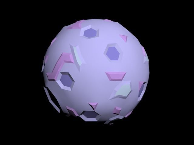 3D model Low Poly Moon polygonal egg VR / AR / low-poly | CGTrader