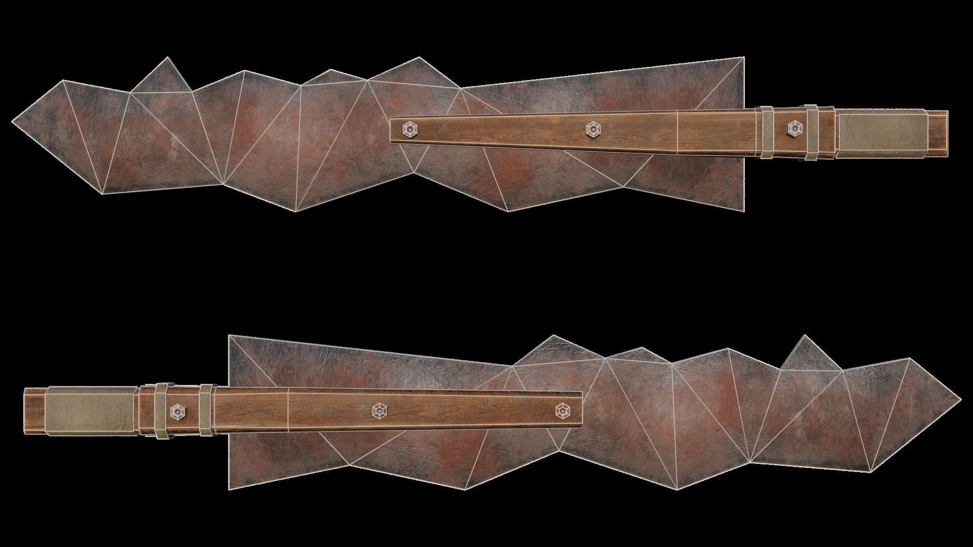 Rusted Blade free VR / AR / low-poly 3D model rigged | CGTrader