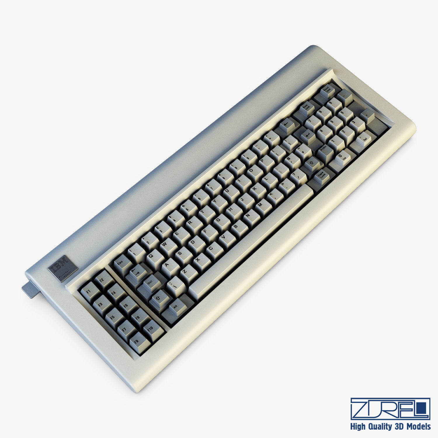 IBM 5150 Keyboard 3D model | CGTrader
